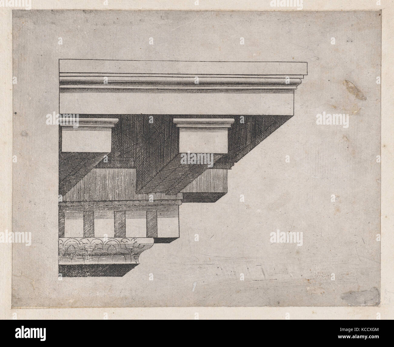 Speculum Romanae Magnificentiae: Cornice, Anonymous, 16th century Stock ...