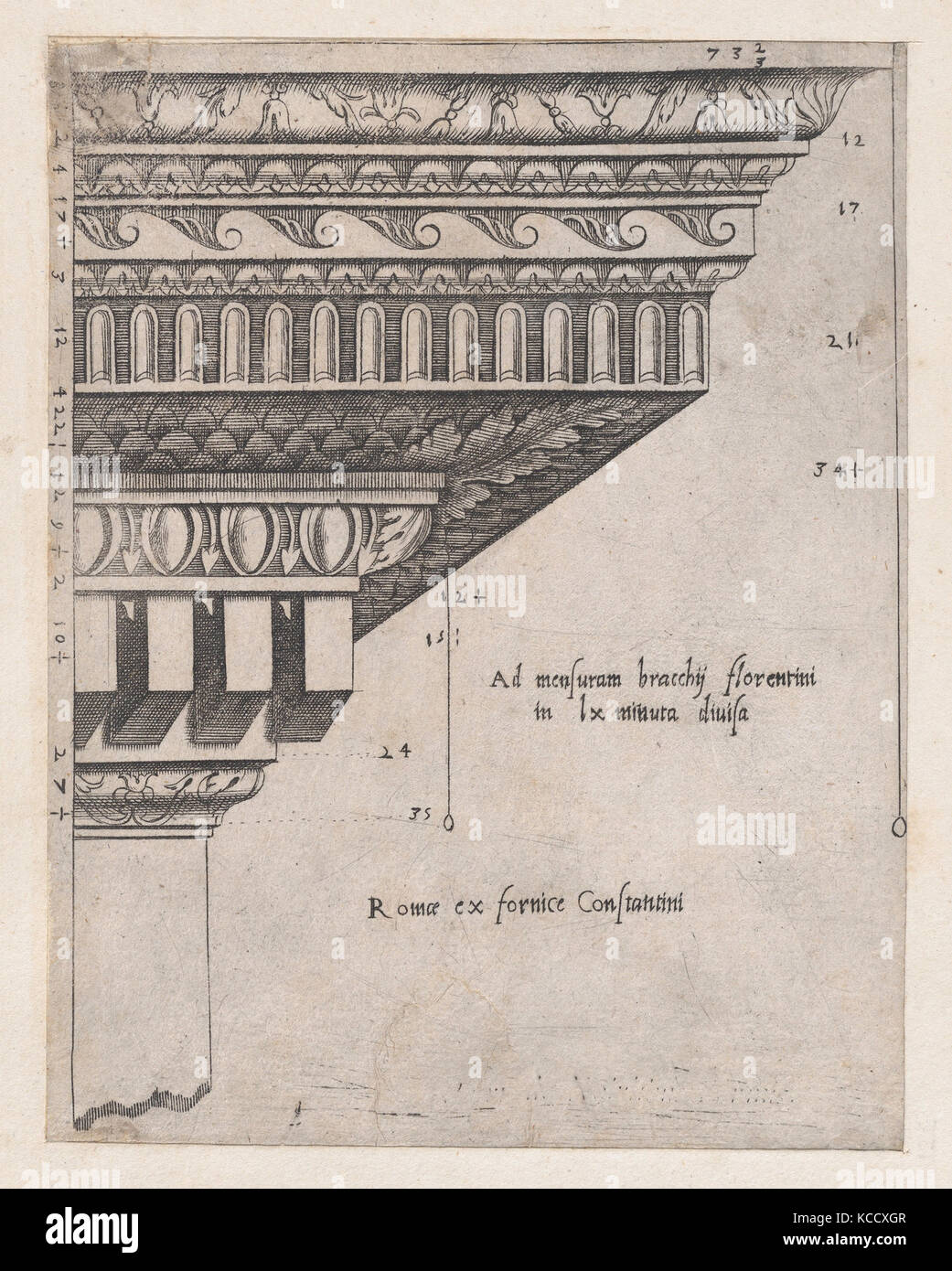 Speculum Romanae Magnificentiae: Cornice, Anonymous, 16th century Stock ...