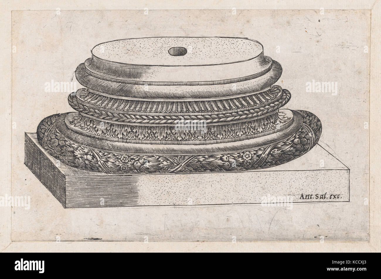 Speculum Romanae Magnificentiae: Decorated base, Master G.A., ca. 1537 ...