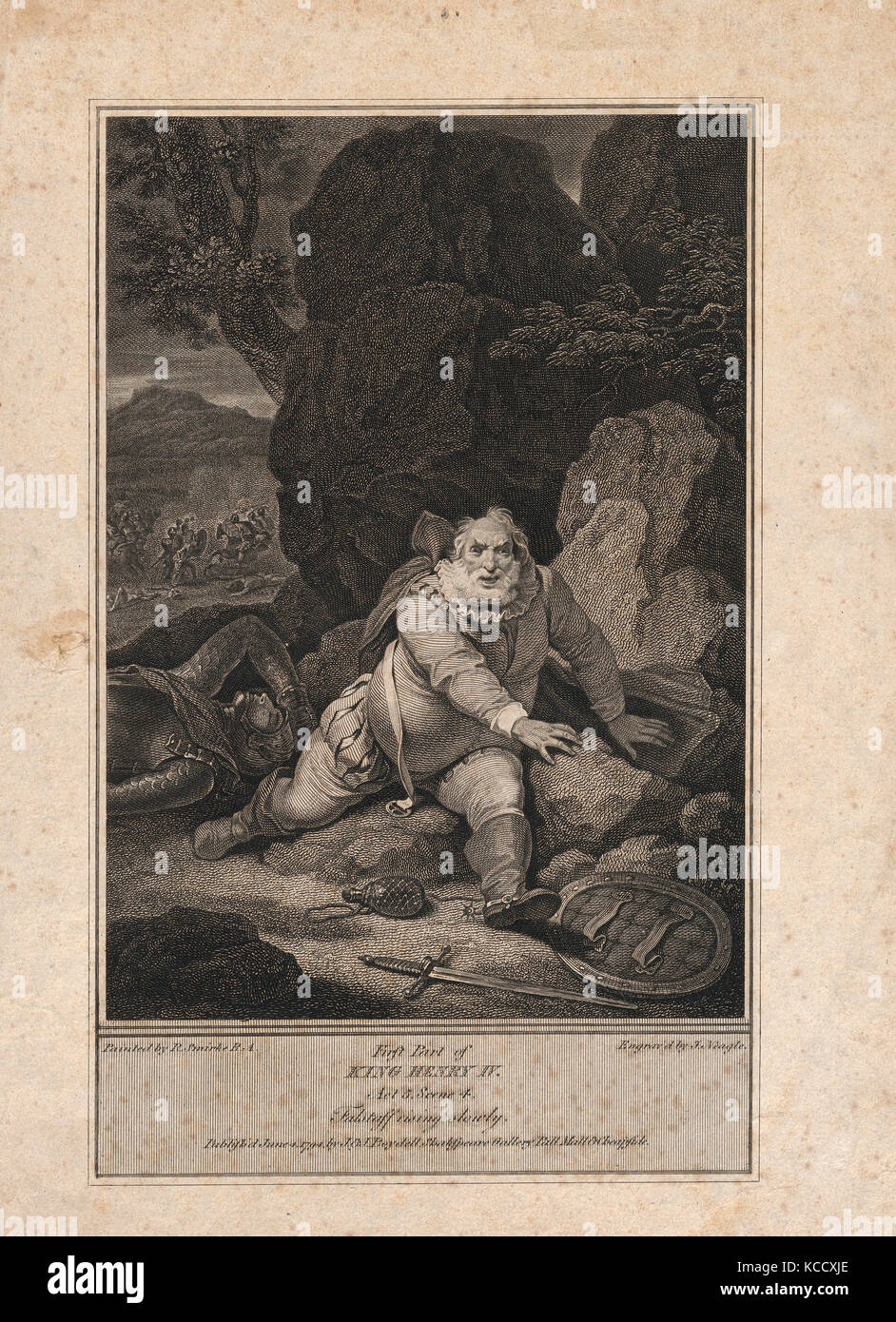 Drawings and Prints, Print, Falstaff Rising Slowly (Shakespeare, First ...