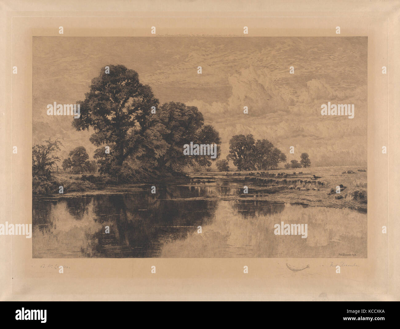 Green Pastures and Still Waters, Frederick Albert Slocombe, 1883 Stock ...