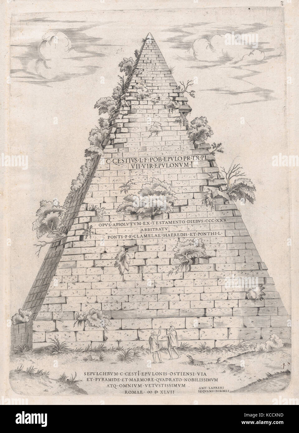 Speculum Romanae Magnificentiae: Pyramid of Caius Cestius, Anonymous ...