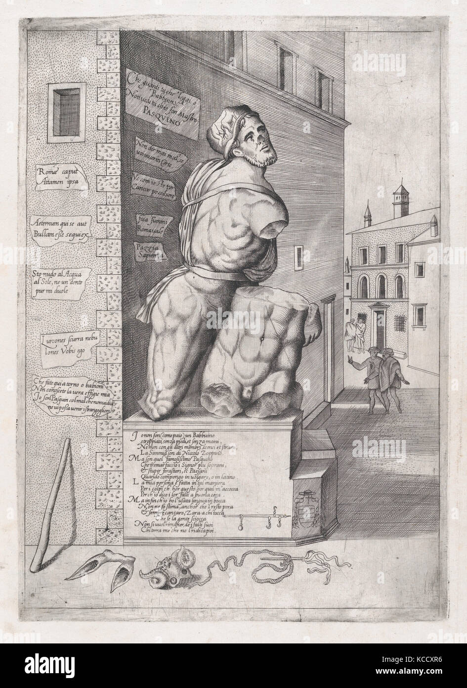 Speculum Romanae Magnificentiae: Statue of Pasquin in the House of ...