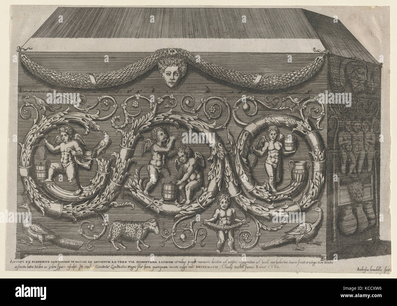 Speculum Romanae Magnificentiae: Decorated Sarcohpagus with Arabesques ...