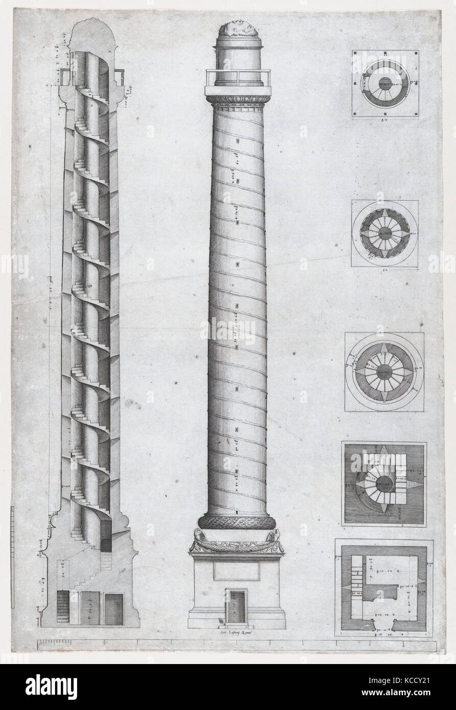 Trajans column engraving hi-res stock photography and images - Alamy