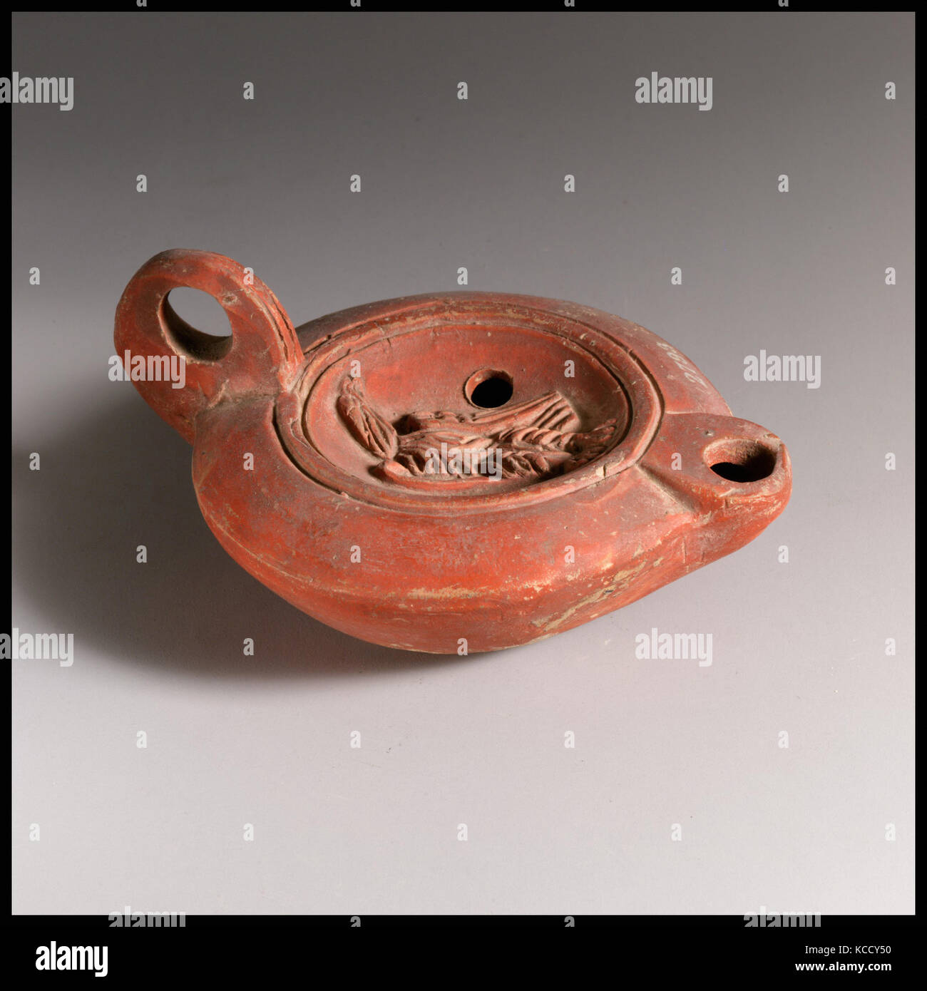 Terracotta lamp: on discus, eagle, late 1st–early 2nd century A.D Stock ...
