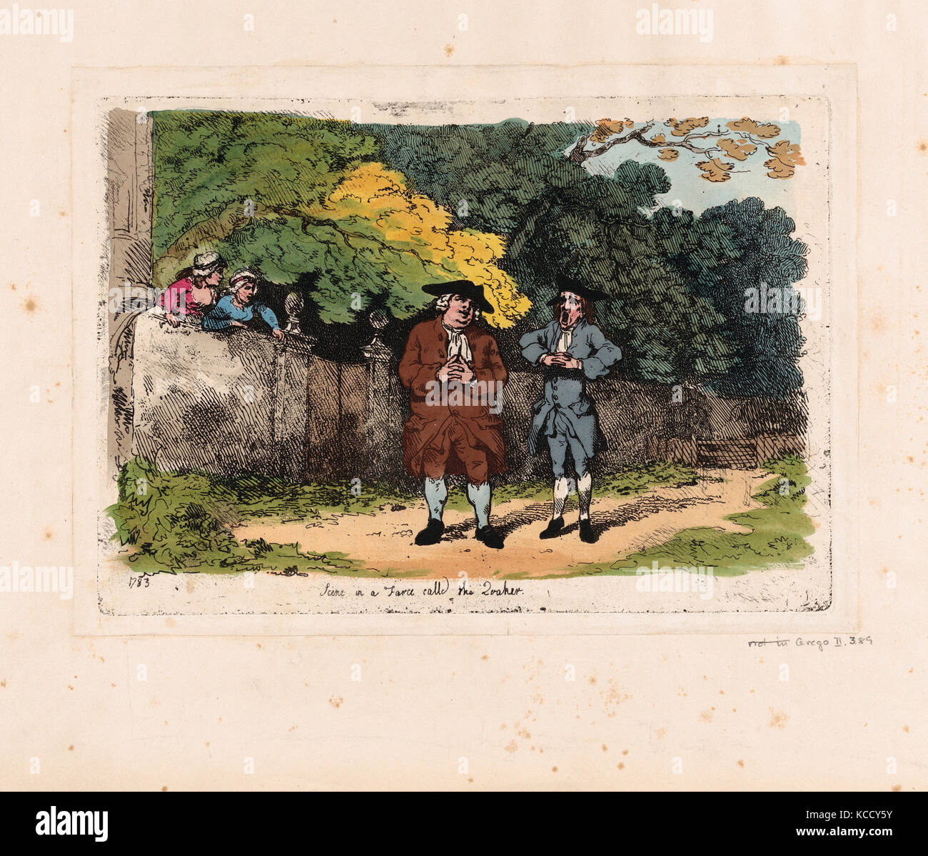 Drawings and Prints, Print, Scene in a Farce called The Quaker, Artist ...