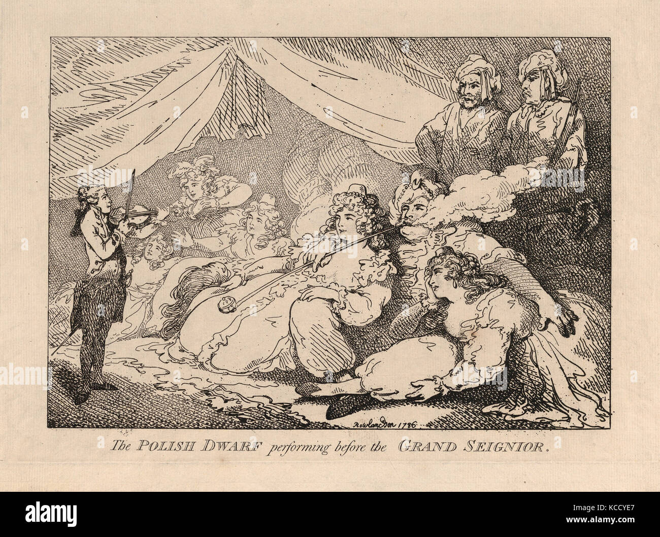 The Polish Dwarf Performing Before The Grand Seignior, Thomas ...