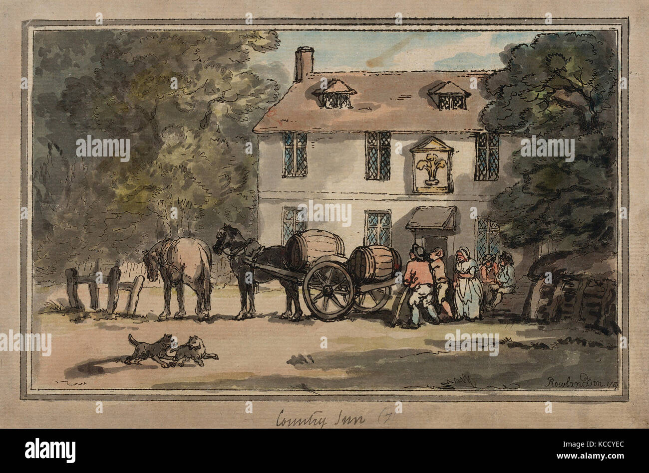 Drawings and Prints, Print, Country Inn, Artist, Thomas Rowlandson ...