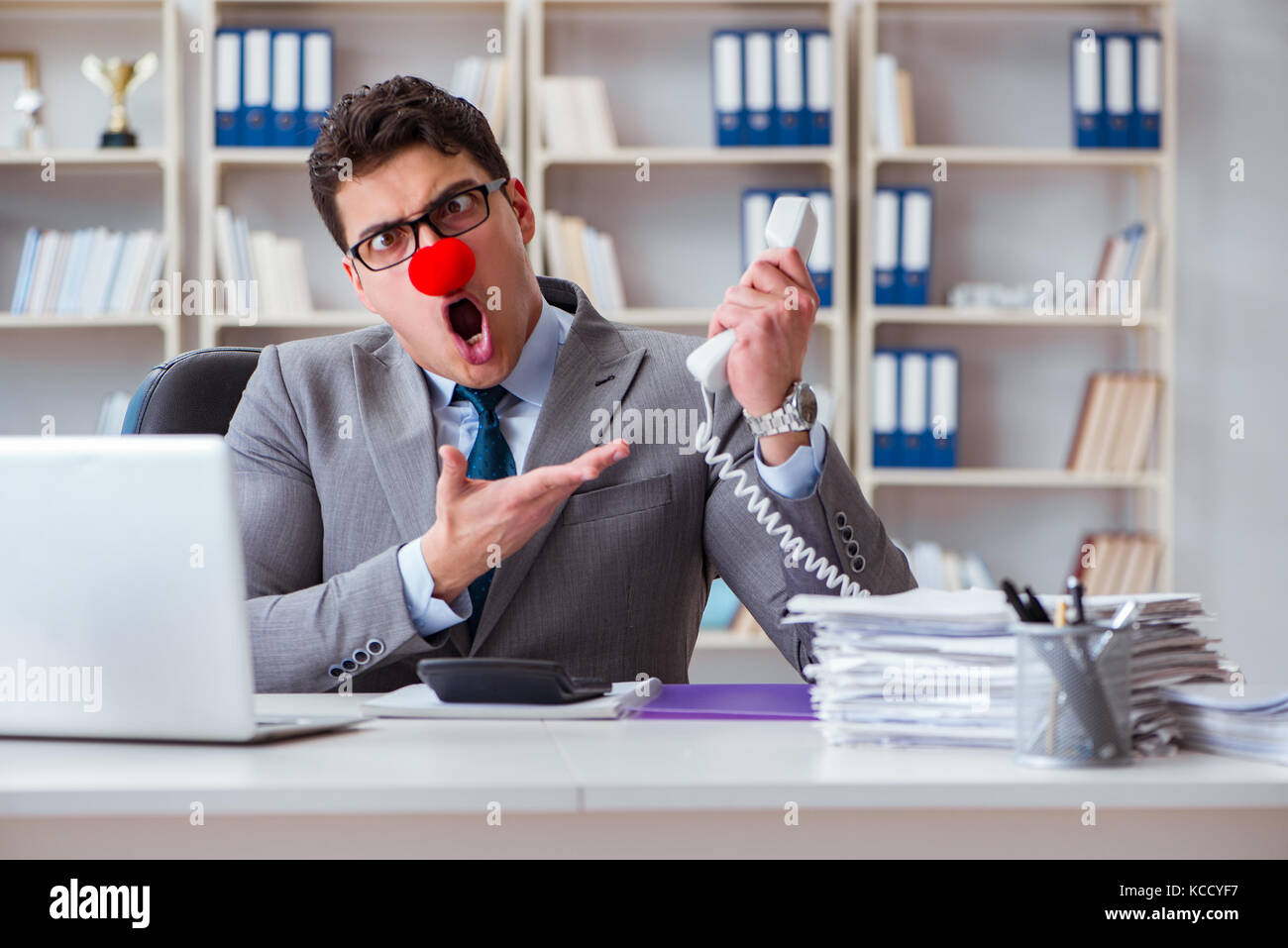 Funny Frustrated Worker