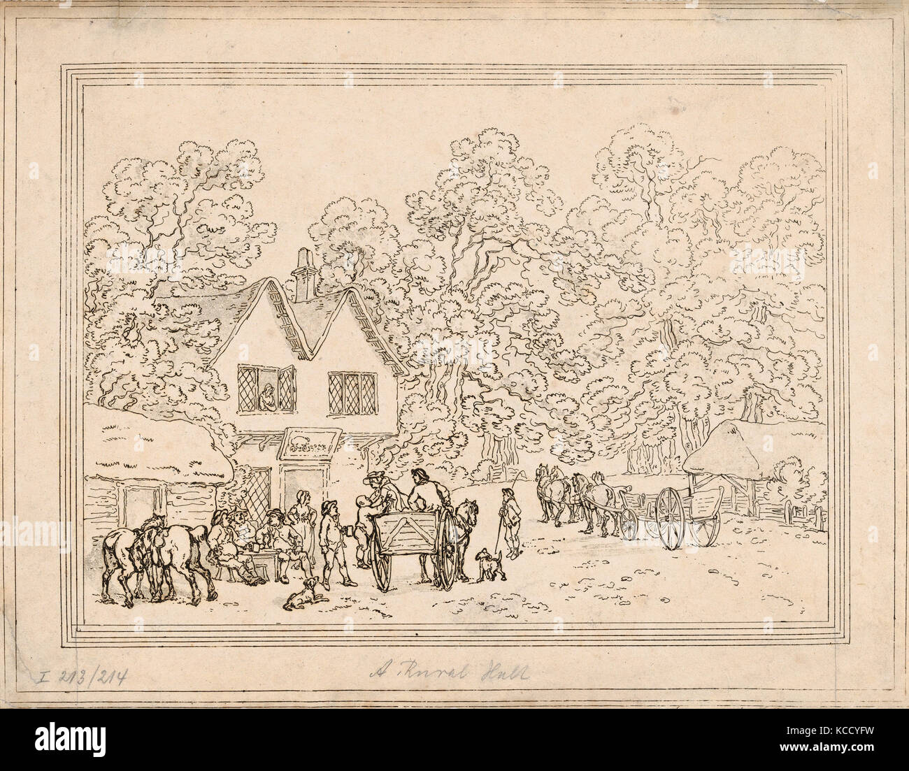 A Rural Halt, Thomas Rowlandson, British, London 1757–1827 London ...