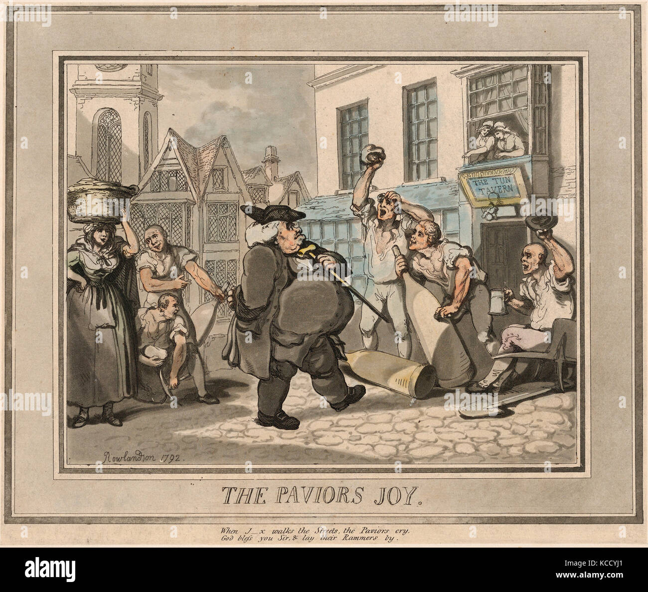 Drawings and Prints, Print, The Paviors Joy, Artist, Thomas Rowlandson ...