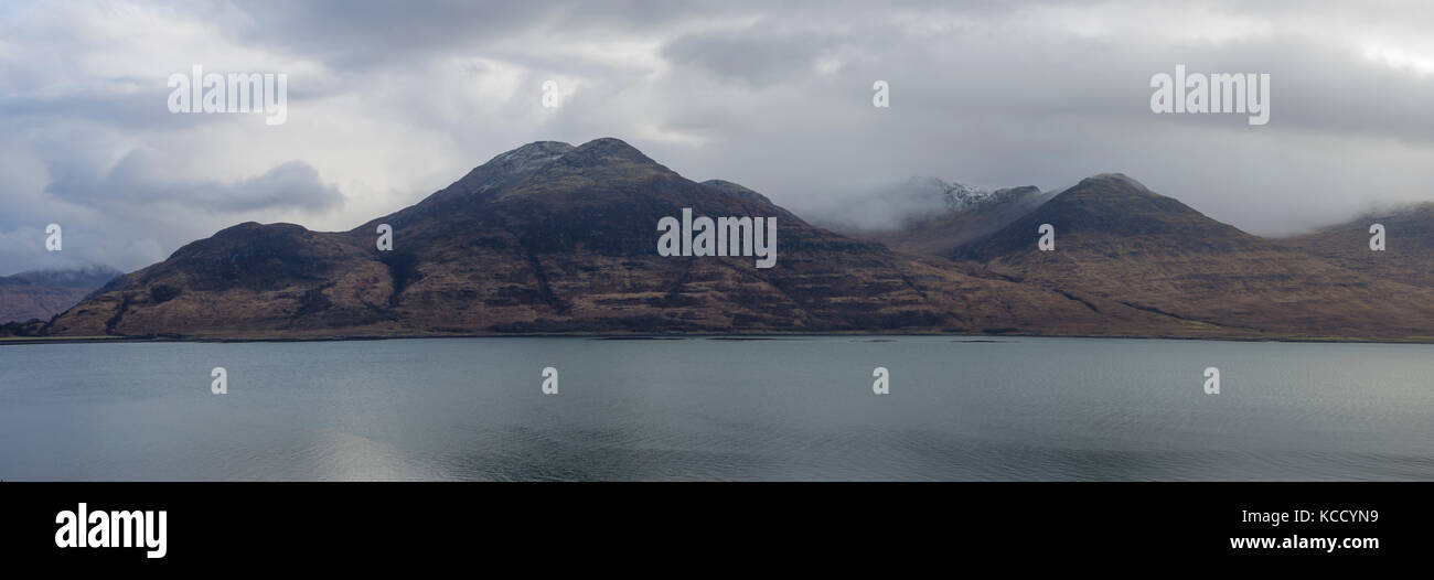 Panorama of Loch Na Keal and Ben More on the Isle of Mull, Scotland ...