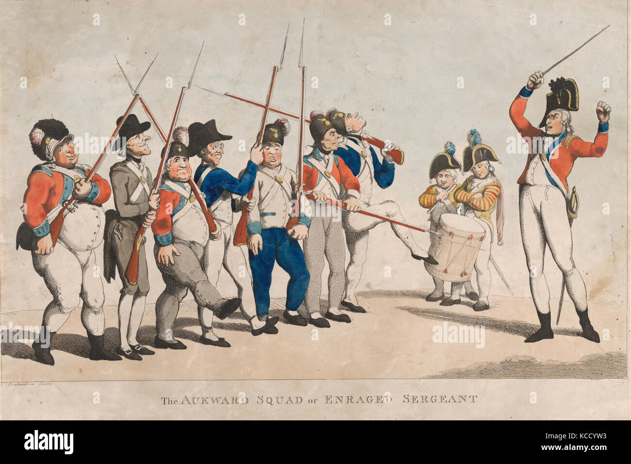 Drawings and Prints, Print, The Awkward Squad or Enraged Sergeant ...