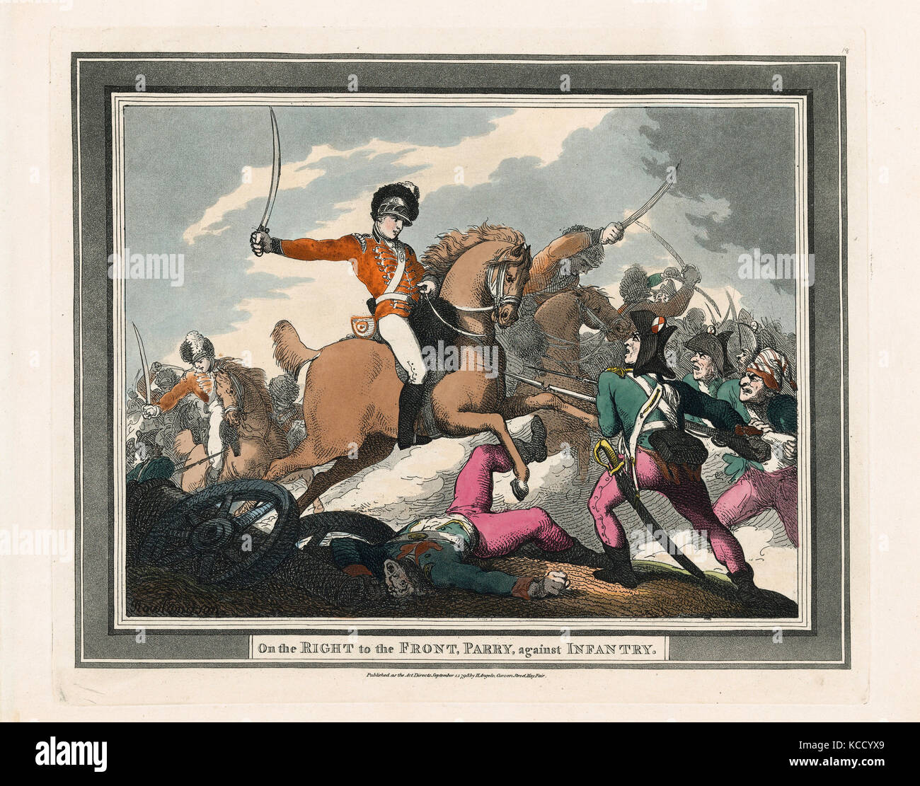 Drawings and Prints, Print, On the Right to the Front, Parry, against ...