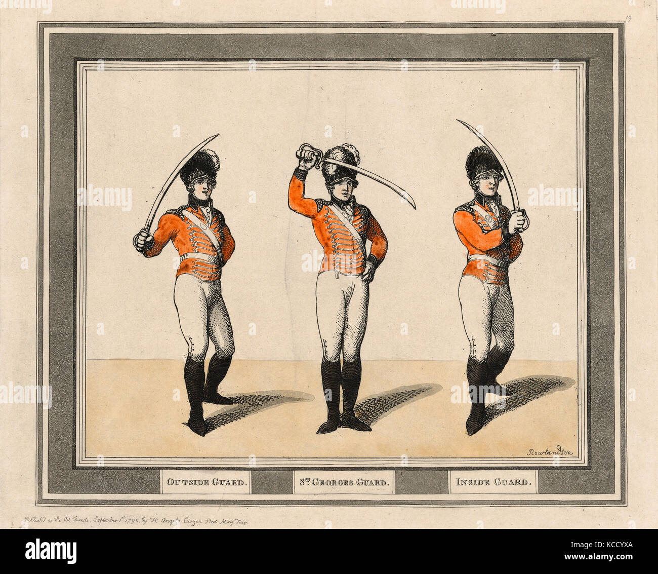 Drawings and Prints, Print, Outside Guard, St. Georges Guard, Inside ...