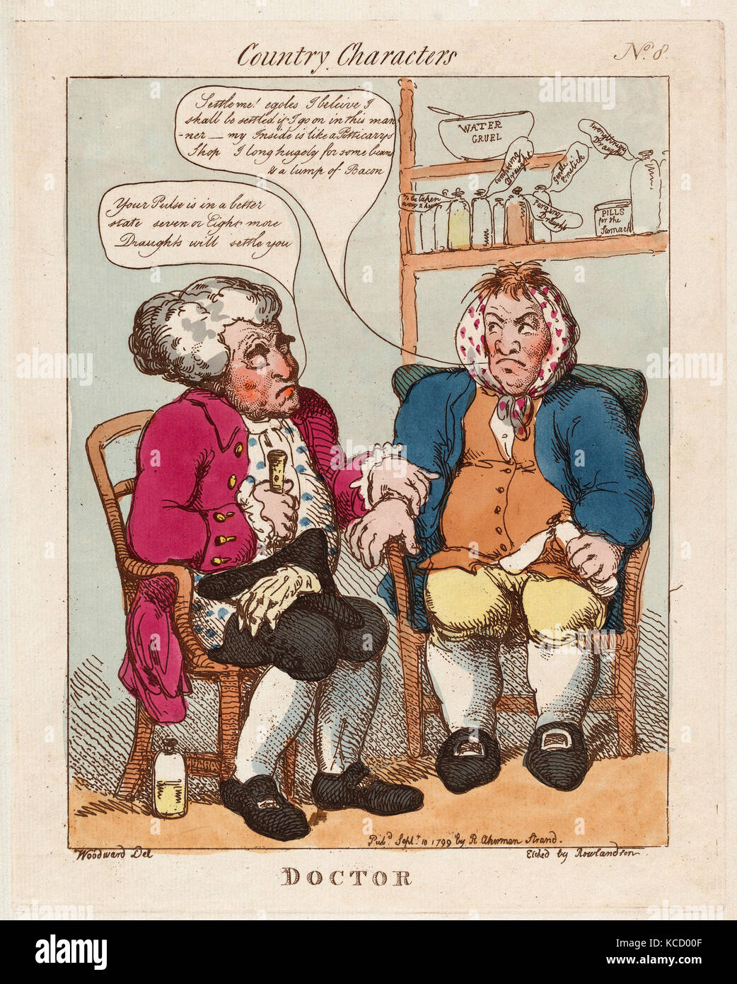 Drawings and Prints, Print, Doctor, Country Characters, Artist ...