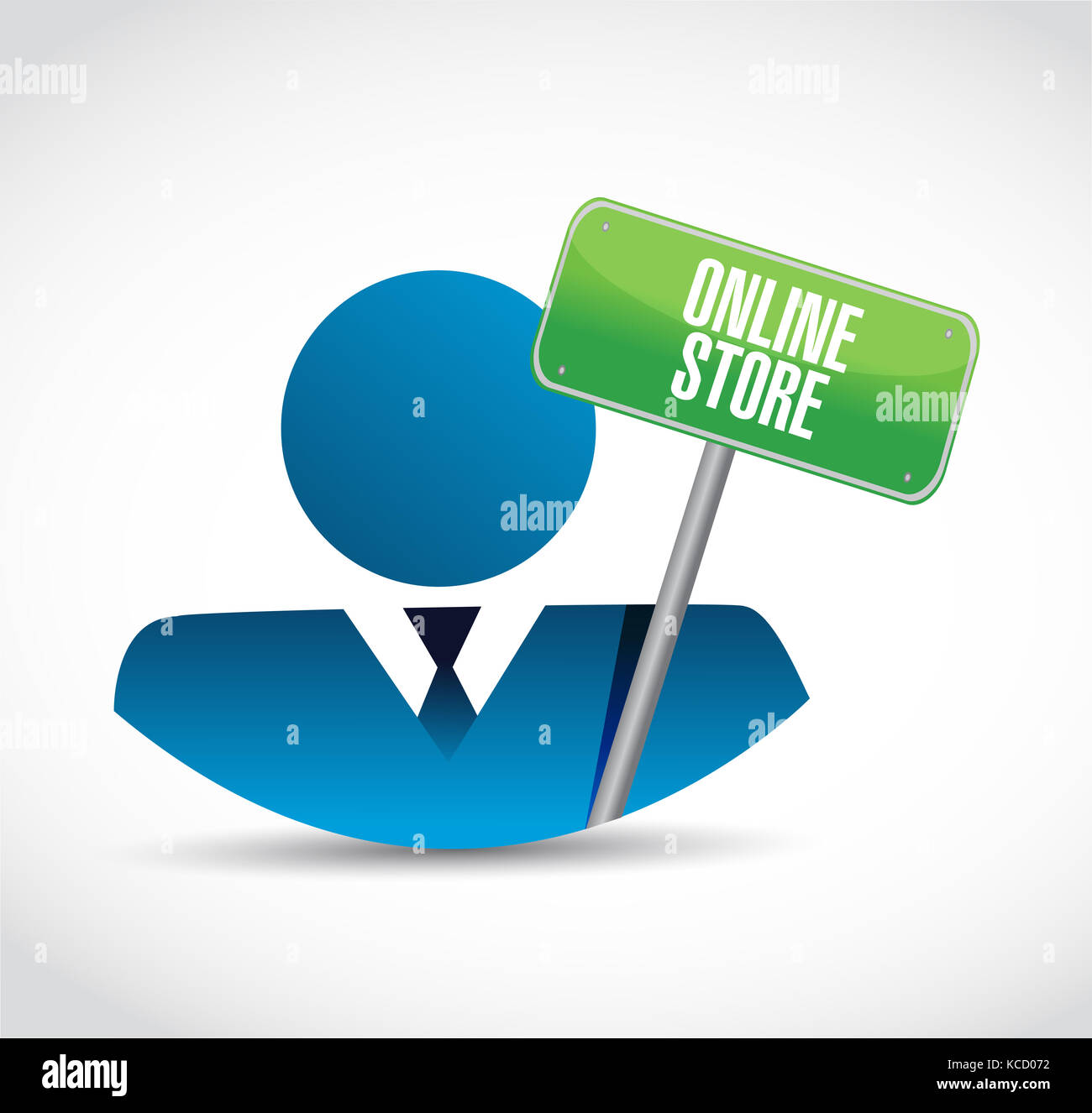 online store avatar message sign concept illustration design over a ...