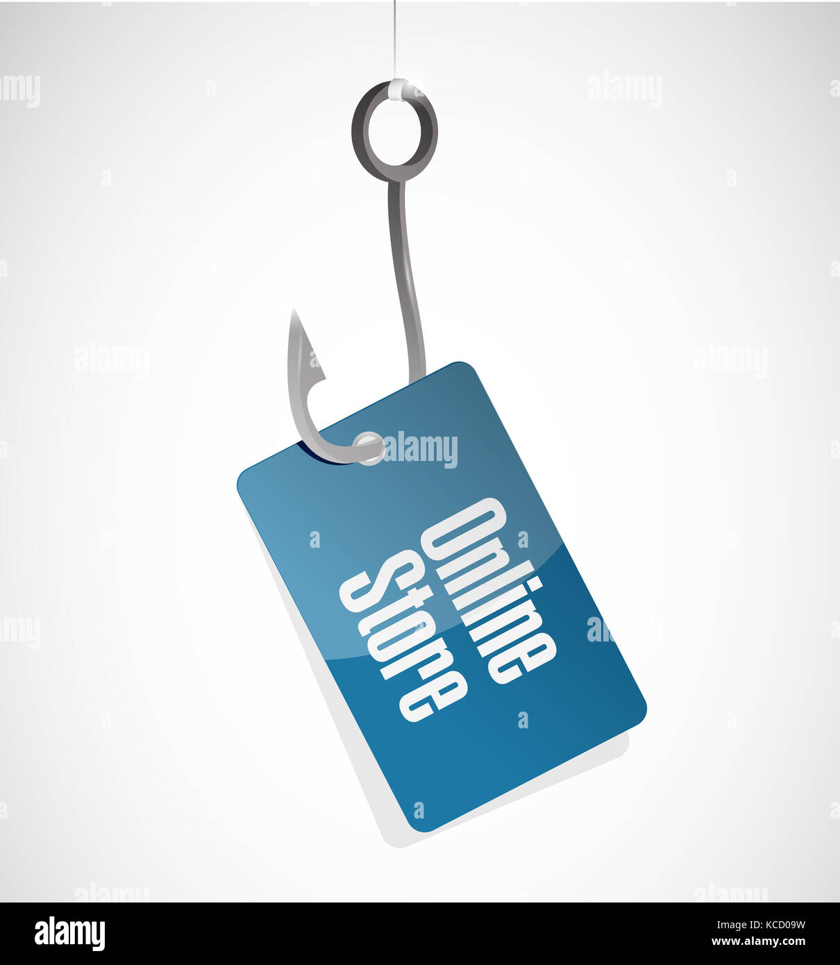 online store hook sign concept illustration design over a white ...