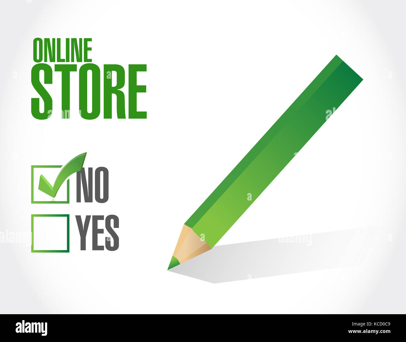 no online store sign concept illustration design over a white ...
