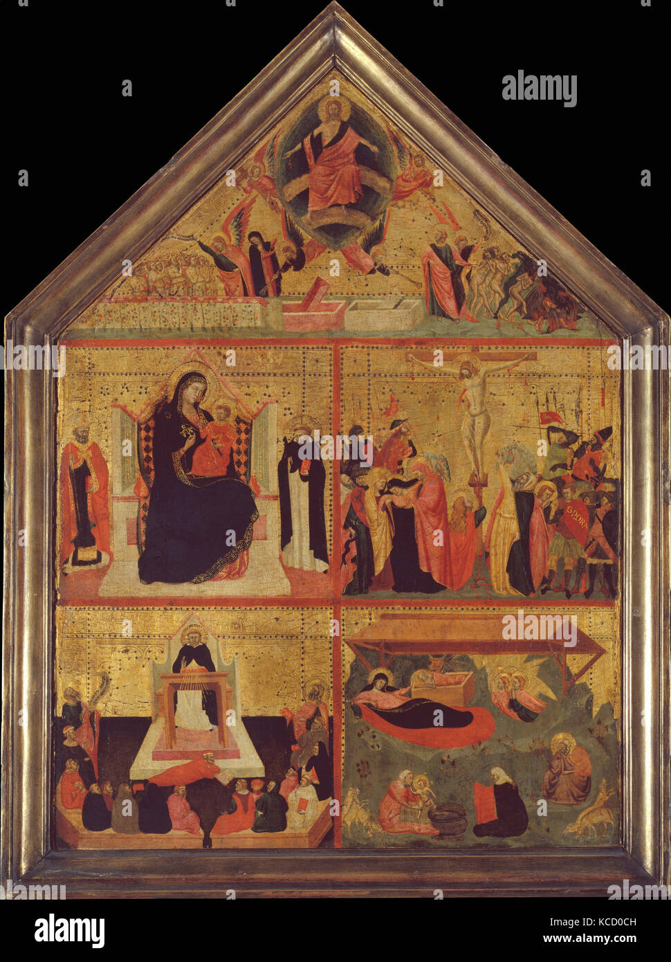 The Last Judgment; The Virgin and Child with a Bishop-Saint and Saint ...