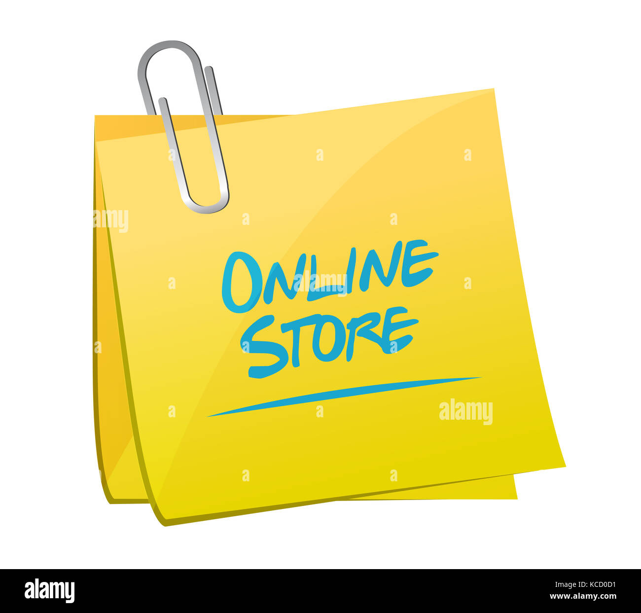 online store post sign concept illustration design over a white ...