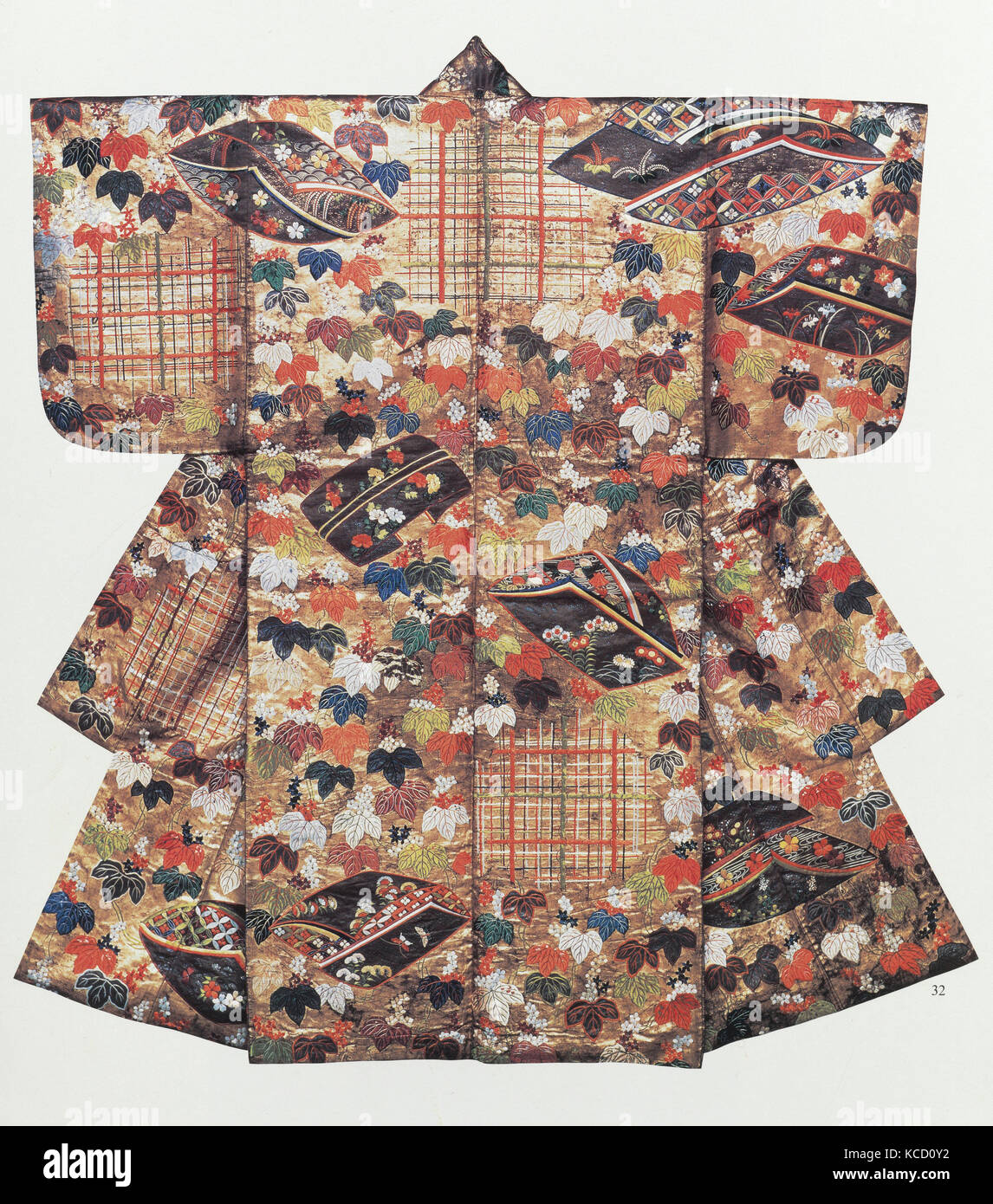 Noh Costume (Nuihaku) with Ivy, Incense Wrappers, and Bamboo Blinds ...