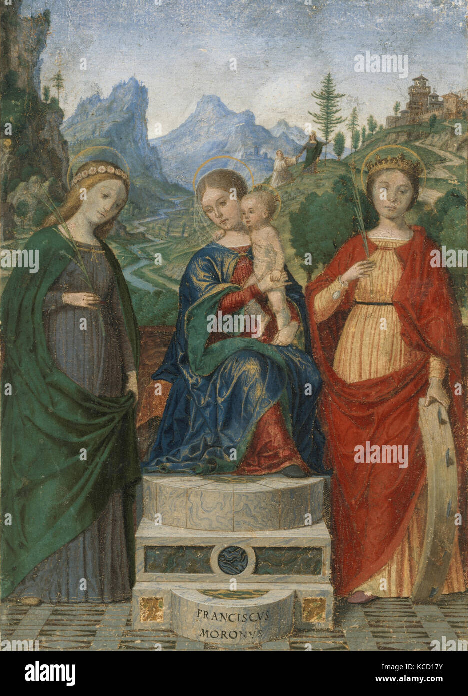 Virgin and Child Enthroned between Saints Cecilia and Catherine of ...