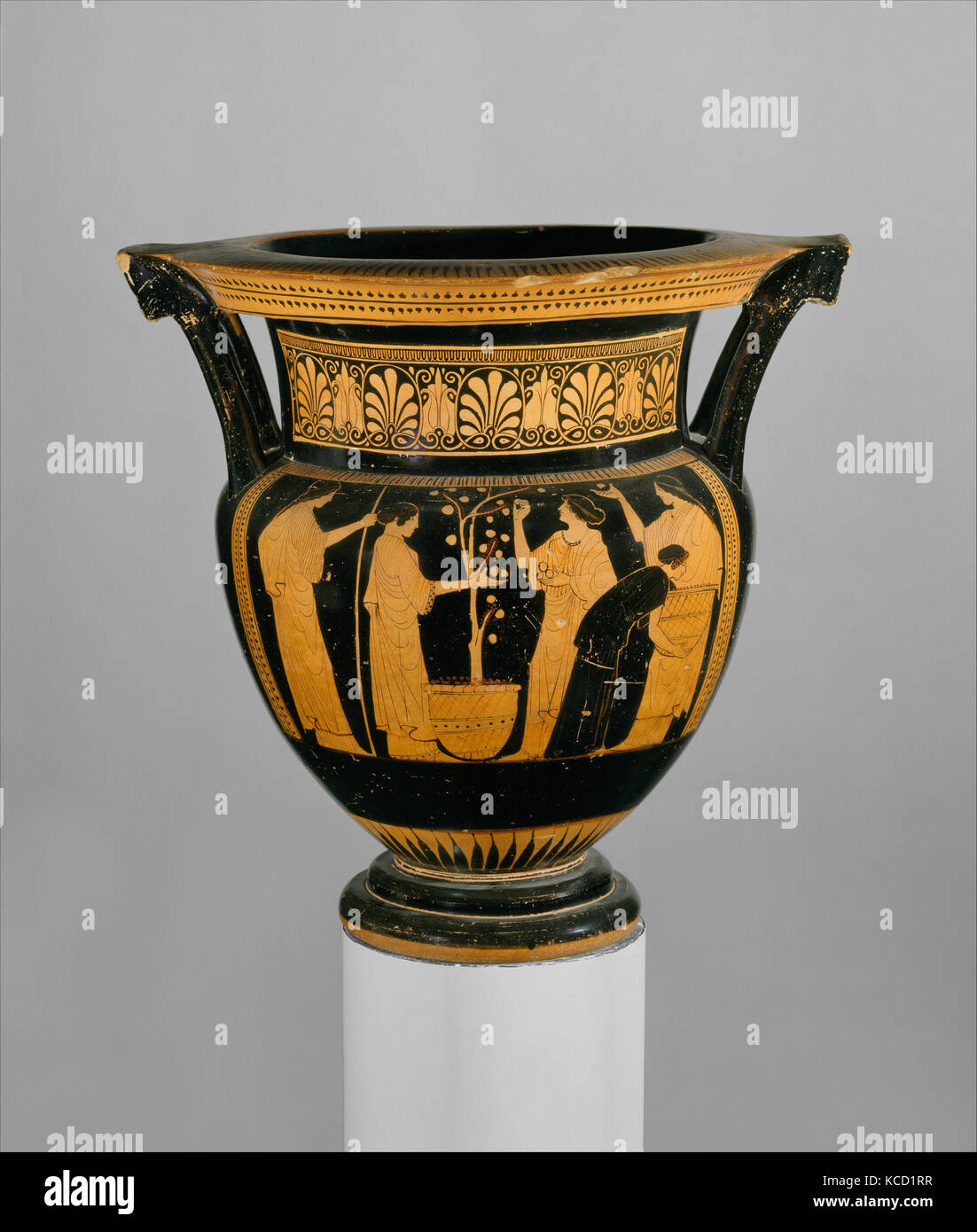 Terracotta column-krater (bowl for mixing wine and water), ca. 460 B.C ...