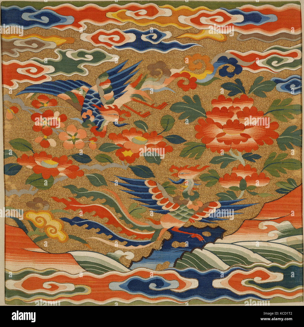 Rank Badge with Phoenixes, Ming dynasty (1368–1644), 16th century ...