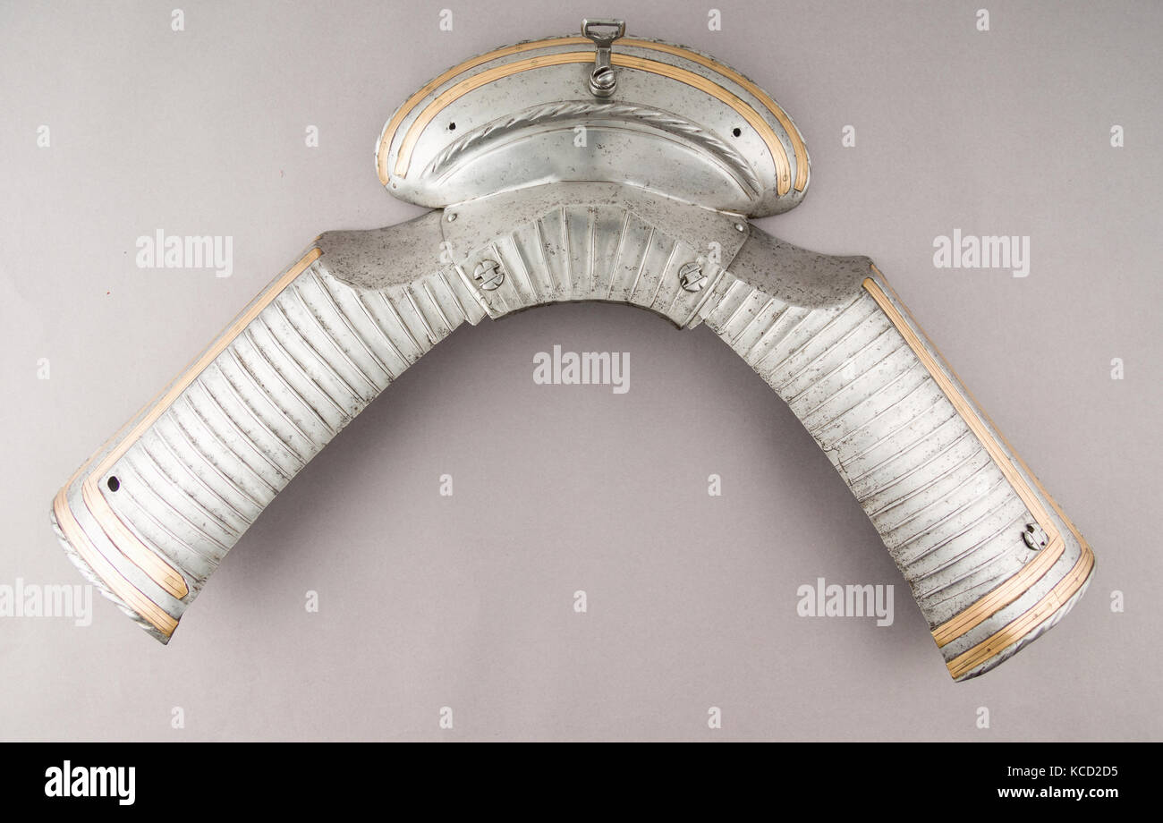 Pommel Plates of Saddle, ca. 1520, German, Metal, brass, H. 15 3/4 in ...