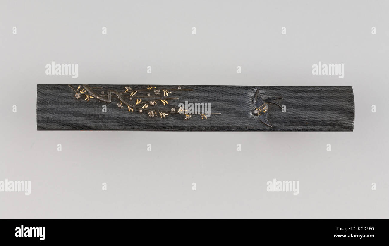 Knife Handle (Kozuka), 18th century, Japanese, Copper-gold alloy ...