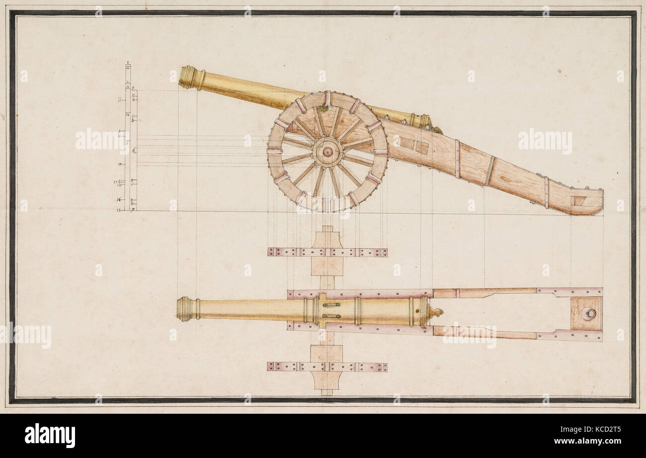 Cannon drawing hi-res stock photography and images - Alamy