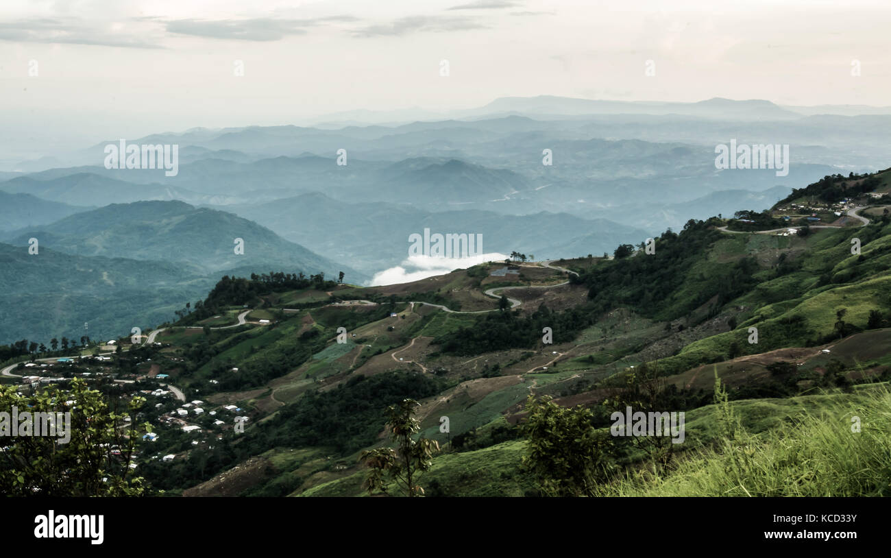 Layers of mountain Stock Photo - Alamy