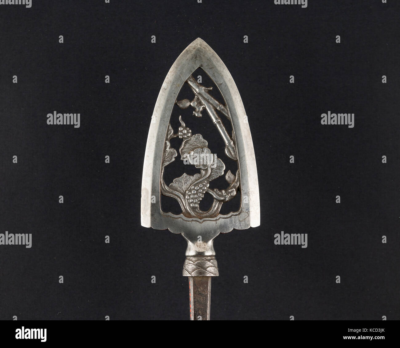 Arrowhead (Yanonē), dated 1645, Japanese, Steel, L. 11 1/4 in. (28.6 cm ...