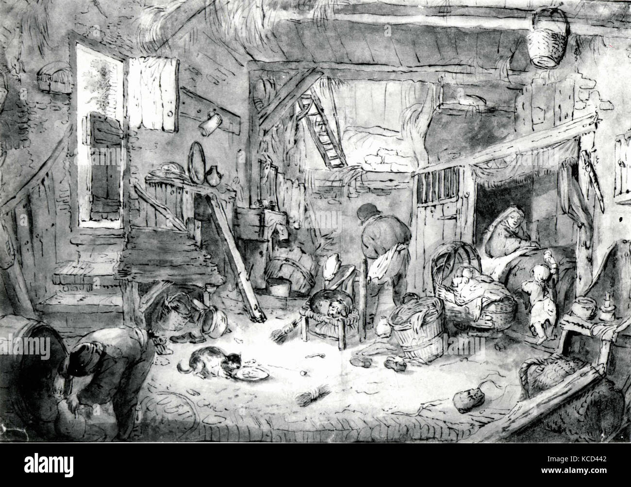 A peasant family in a barn hi-res stock photography and images - Alamy