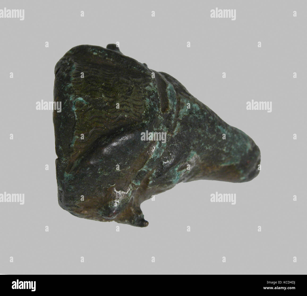 Top of Key Handle, 1st–7th century, Roman, Copper alloy, Overall: 1 5/8 ...