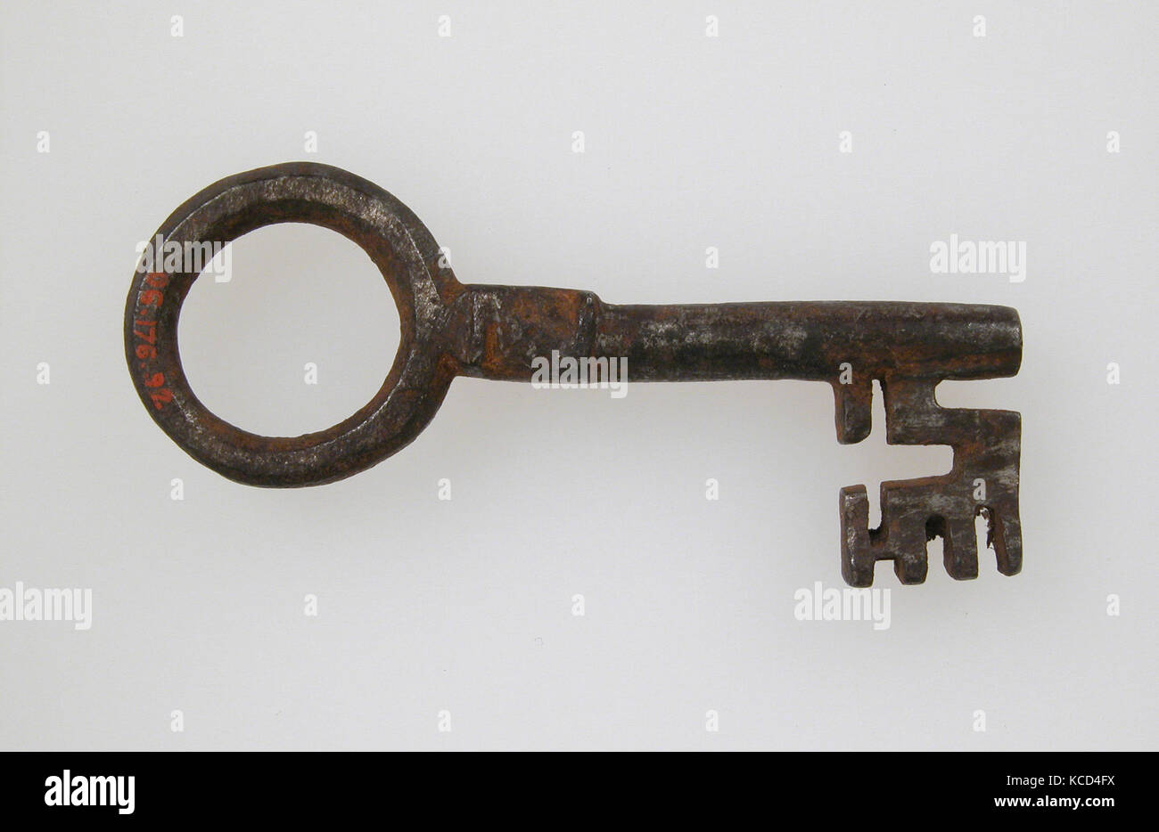Key, 13th or 14th century (?), French (?), Iron, Overall: 2 5/8 x 1 x 1 ...