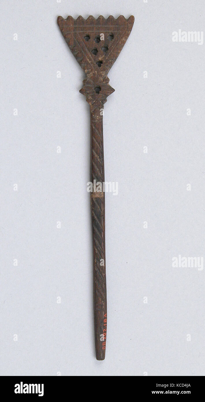Hairpin, 5th–6th century, Made in Byzantine Egypt, Coptic, Wood ...