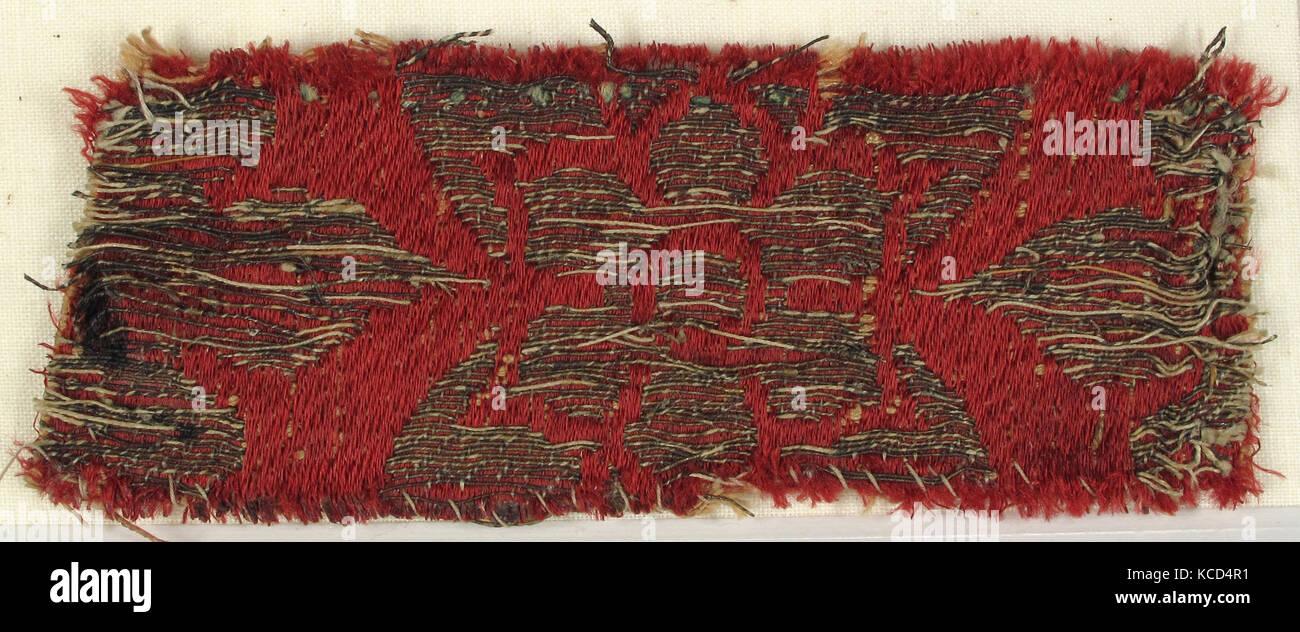 Textile with Flower Motive, 14th century, Italo-Arabic, Silk, linen ...