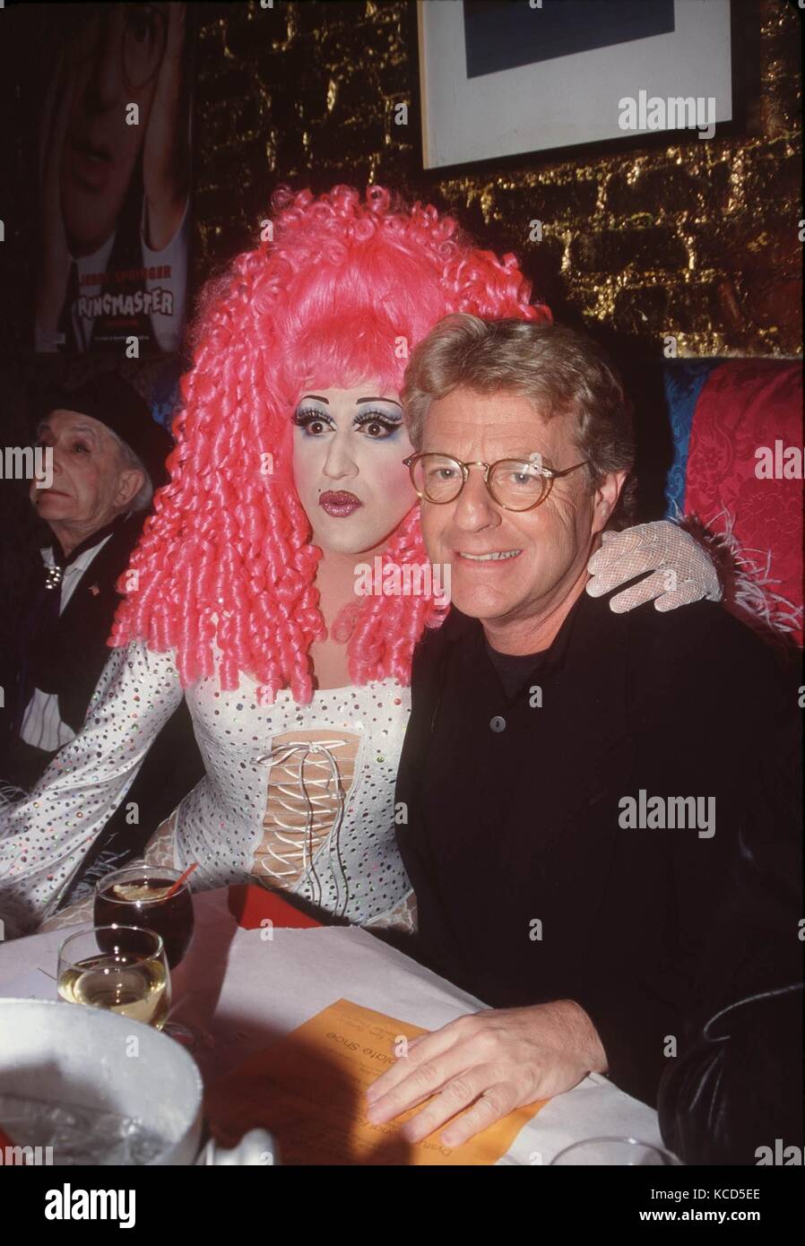 Jerry Springer poses with drag performer Miss Understood at Michael ...
