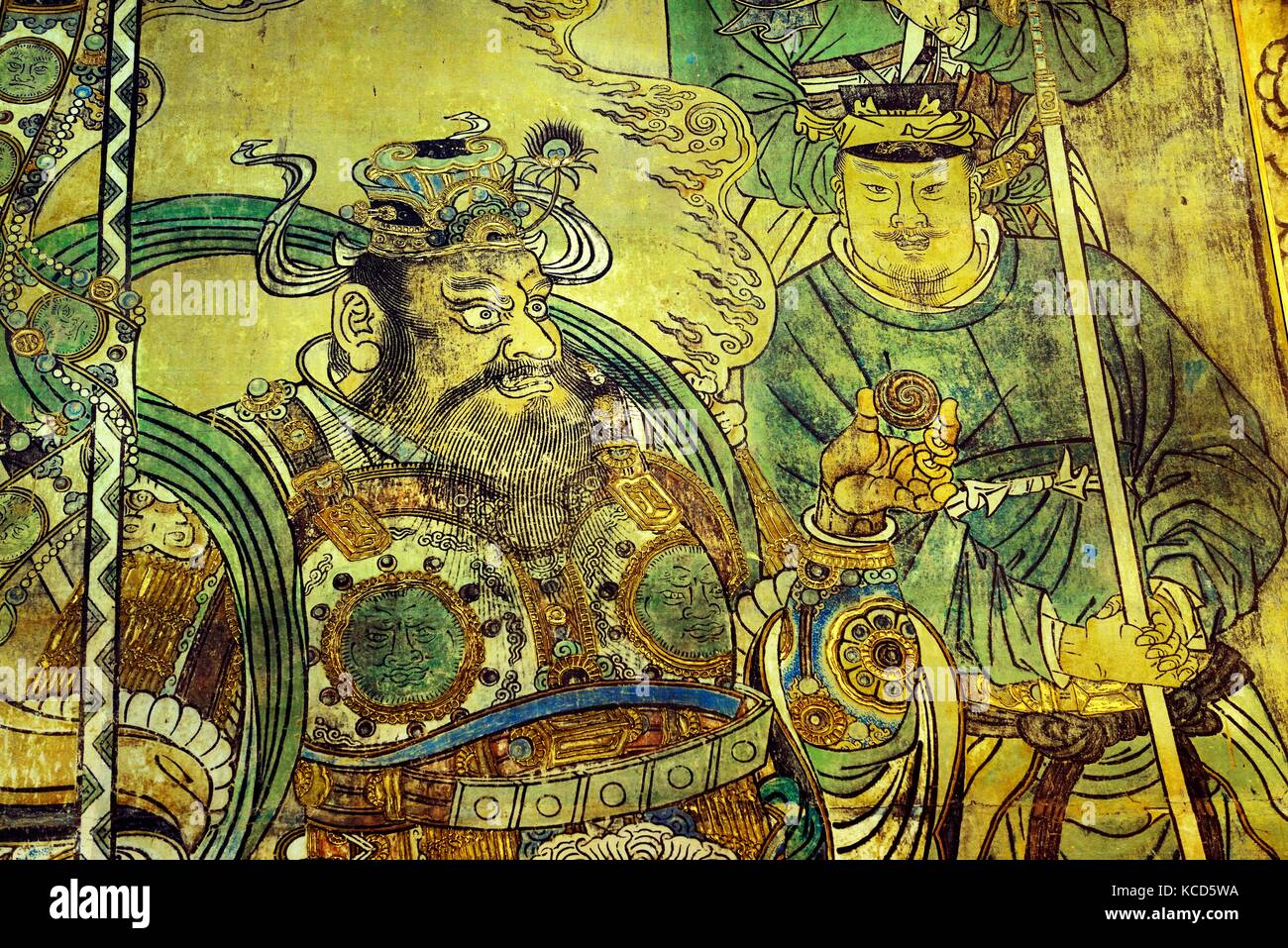 Yuan Dynasty. Detail of Taoist Deities Visit the Celestial Worthy of ...