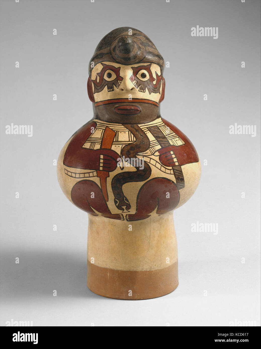 Drum, 1st century, Peru, Nasca, Ceramic, H.17 3/4 x Diam. 10 in. (45.1 ...