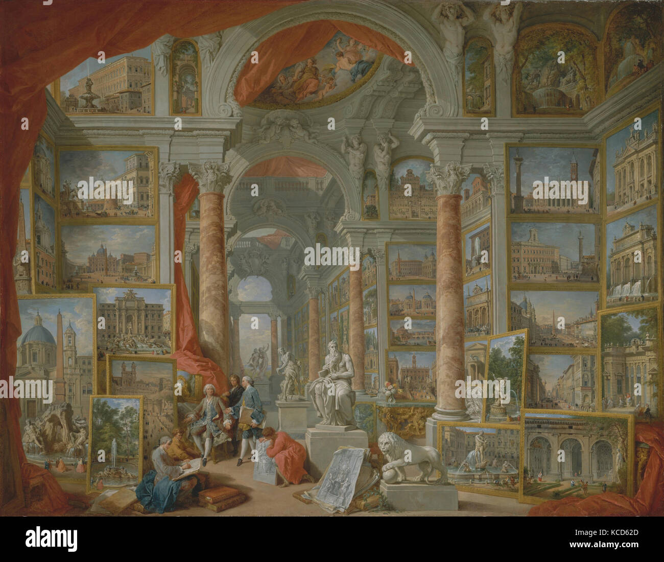 Modern Rome, 1757, Oil on canvas, 67 3/4 x 91 3/4 in. (172.1 x 233 cm ...