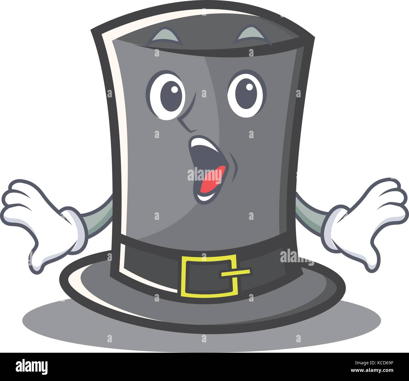 Surprised Thanksgiving hat character cartoon Stock Vector Image & Art ...