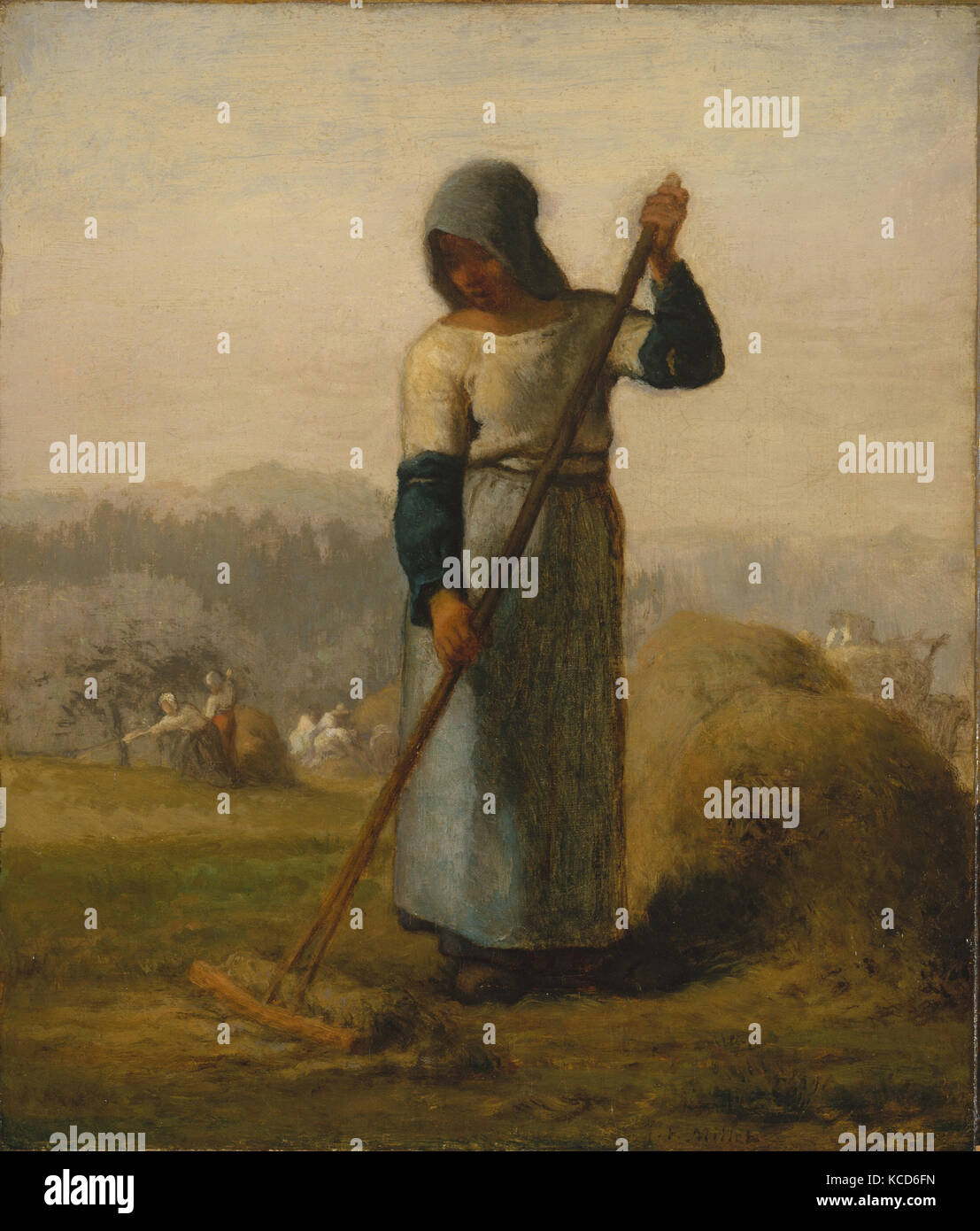 Woman with rake store