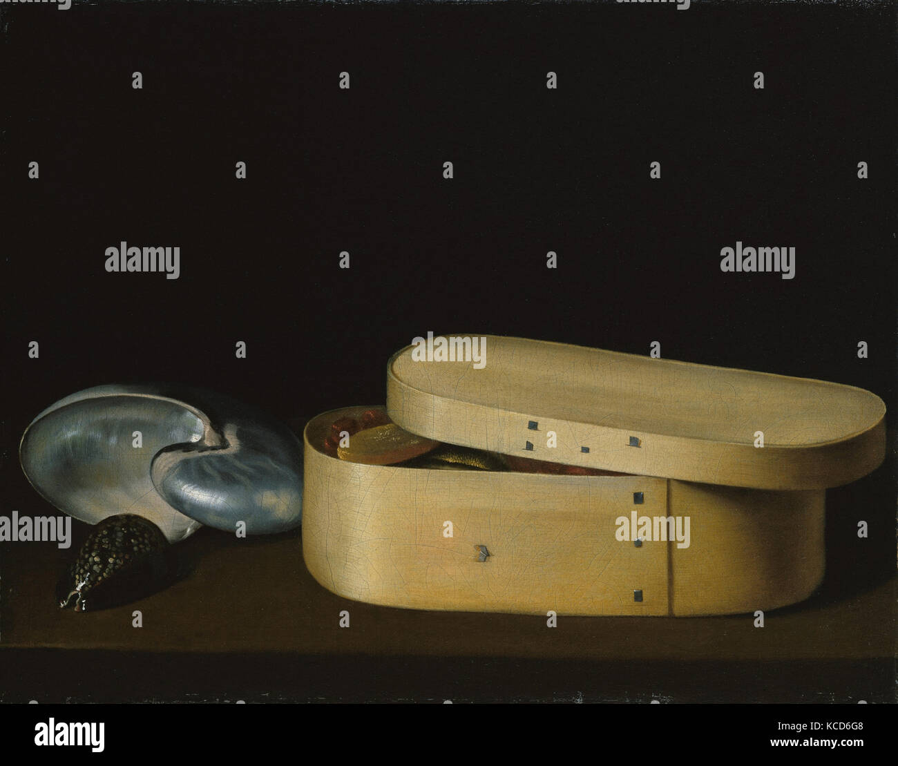 Still Life with Shells and a Chip-Wood Box, Sebastian Stoskopff, late ...