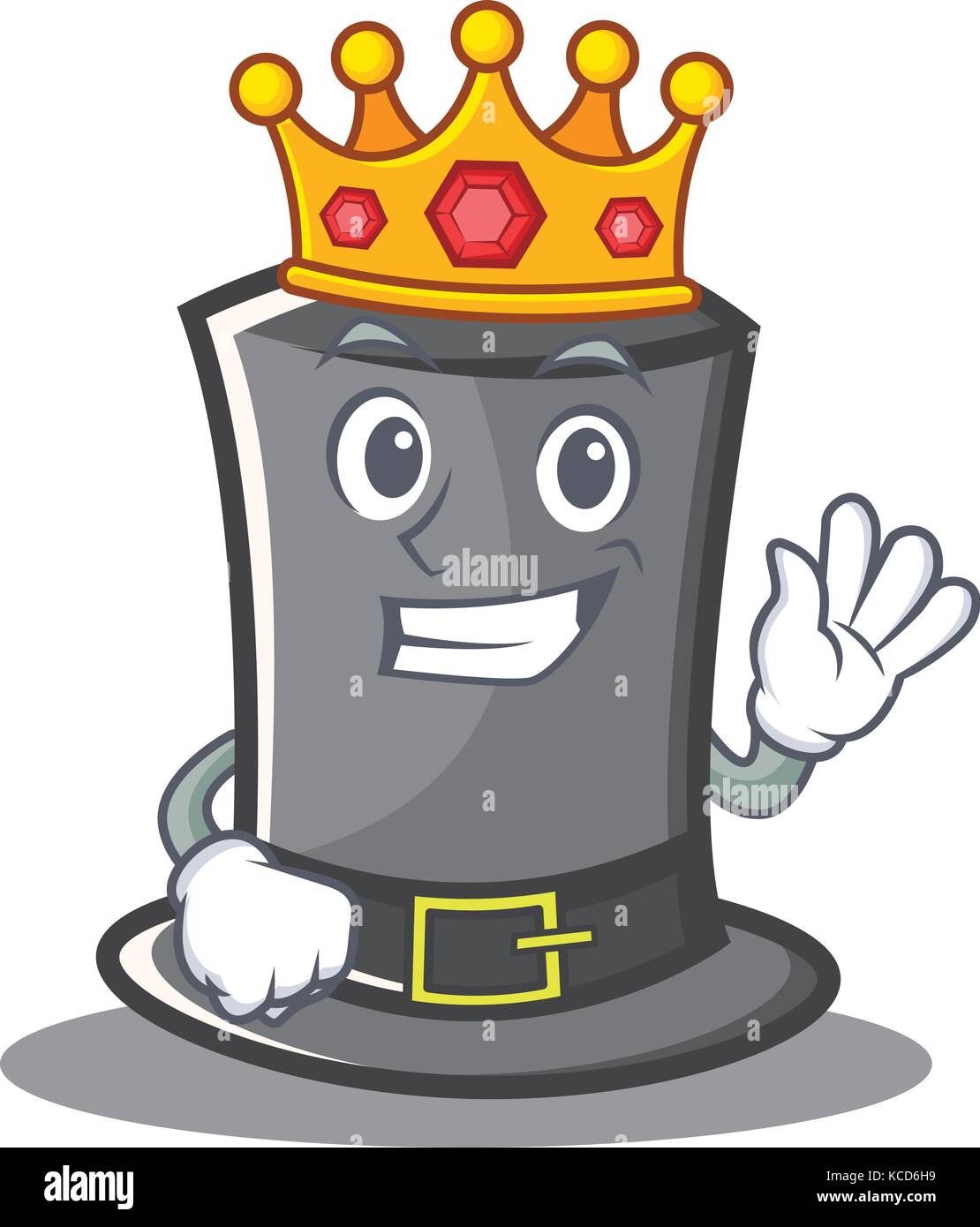 King Thanksgiving hat character cartoon Stock Vector Image & Art - Alamy