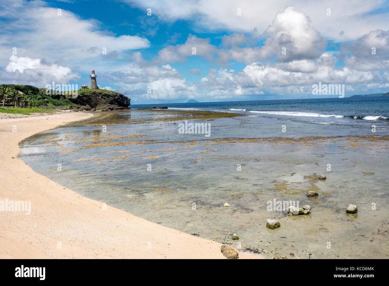 Lighthouse and beach in Sabtang island , Batanes, Philippines Stock ...