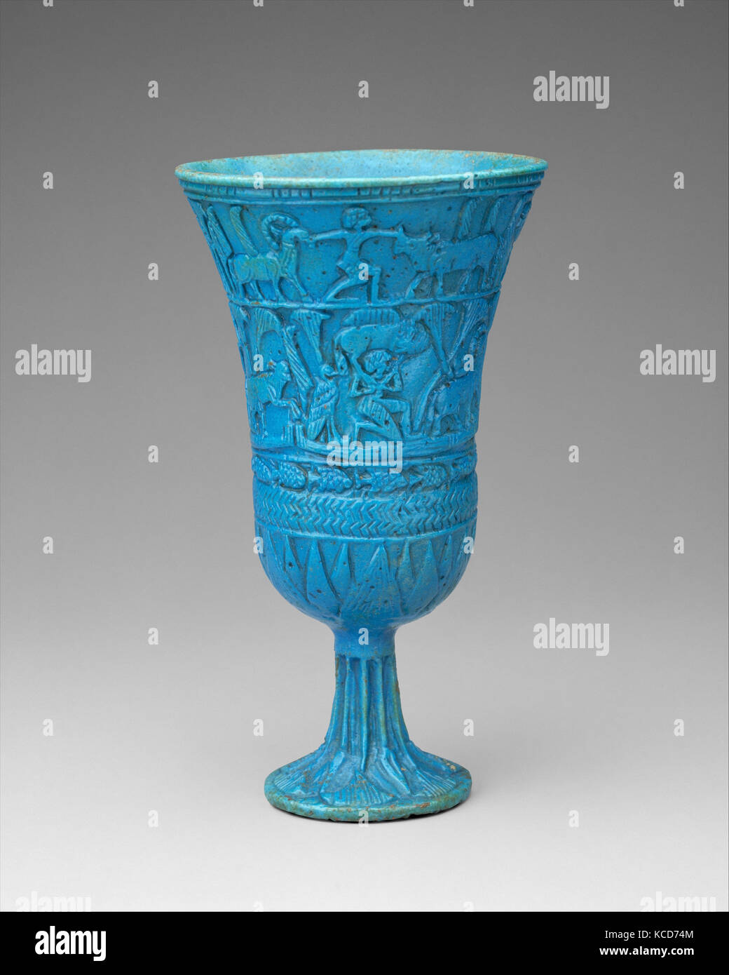 Lotiform Chalice, Third Intermediate period, Dynasty 22-25, ca. 945–664 ...
